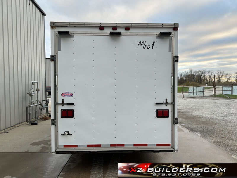 Salvage 2001 Unique Enclosed Trailer 5th wheel Hauler | X2 BUILDERS