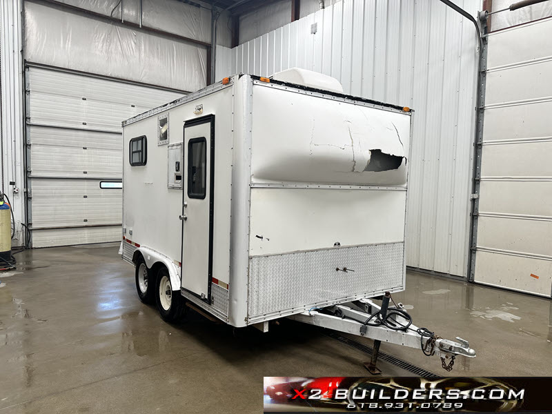 Salvage 2002 Coach Utility Trailer Hunting Mobile Blind | X2 BUILDERS